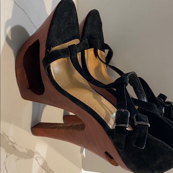 Two Lips | Shoes | Cutout Wooden Platform Heels | Poshmark